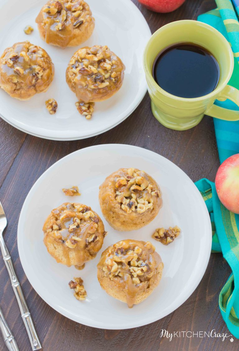 Caramel Apple Buns - My Kitchen Craze