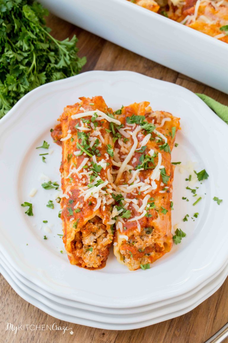 Homemade Manicotti - My Kitchen Craze