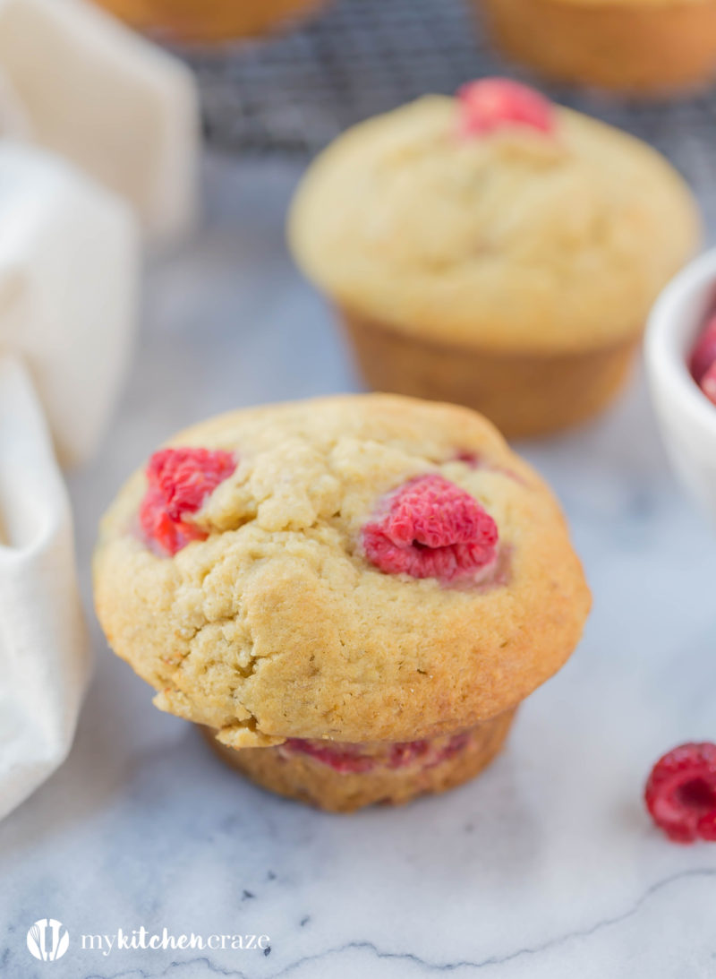 Raspberry Banana Muffins - My Kitchen Craze