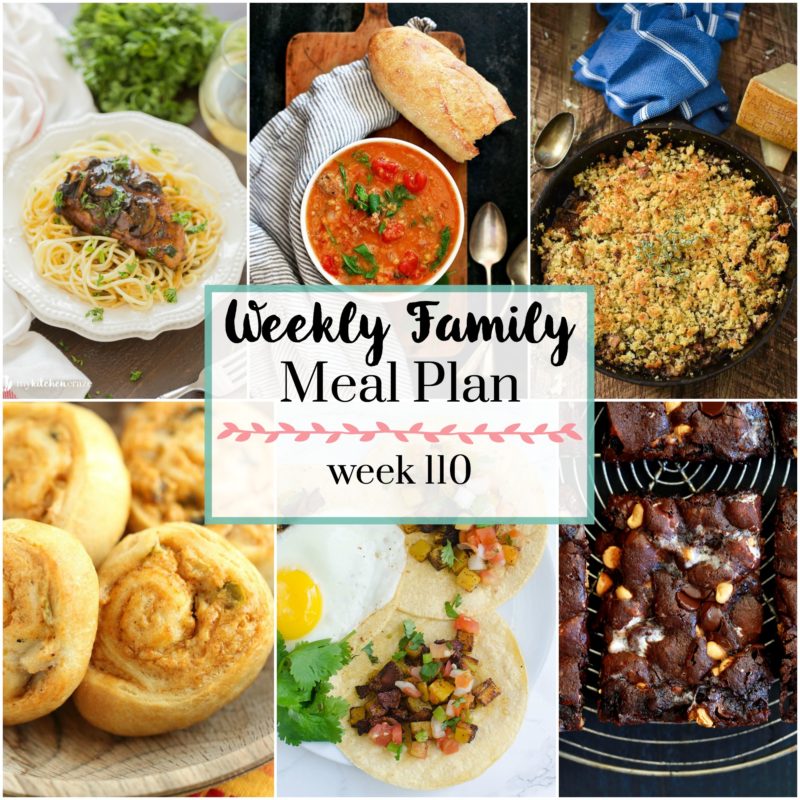 Weekly Family Meal Plan 111 - My Kitchen Craze